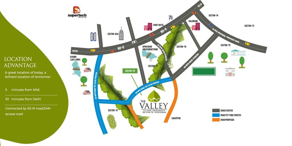 Supertech The Valley Affordable Housing Sector 78 Gurgaon