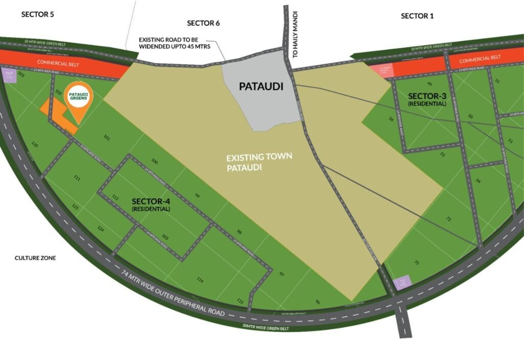 3B Realty Pataudi Greens DDJAY Affordable Plots Sector 4 Pataudi